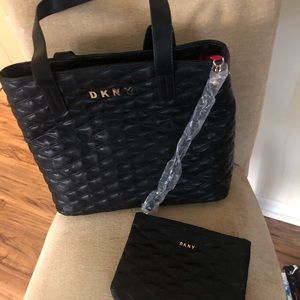 DKNY Bags | Red Leather Handbag | Poshmark